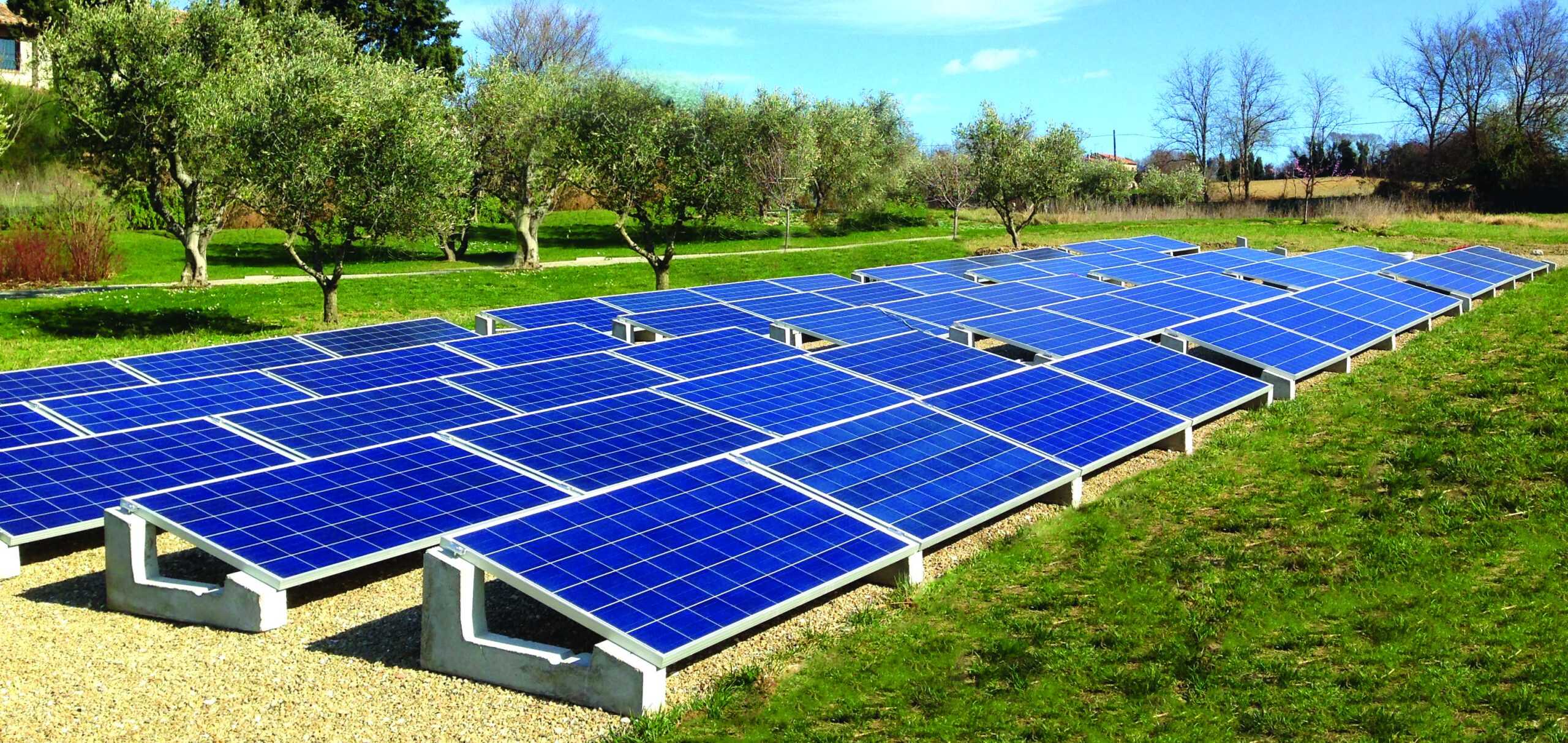 15° Ballast inclination for photovoltaic systems on flat roof - Sun Ballast