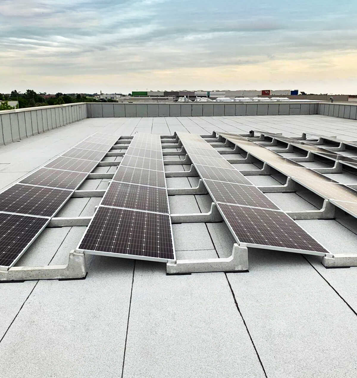 Commercial solar racking - Sun Ballast