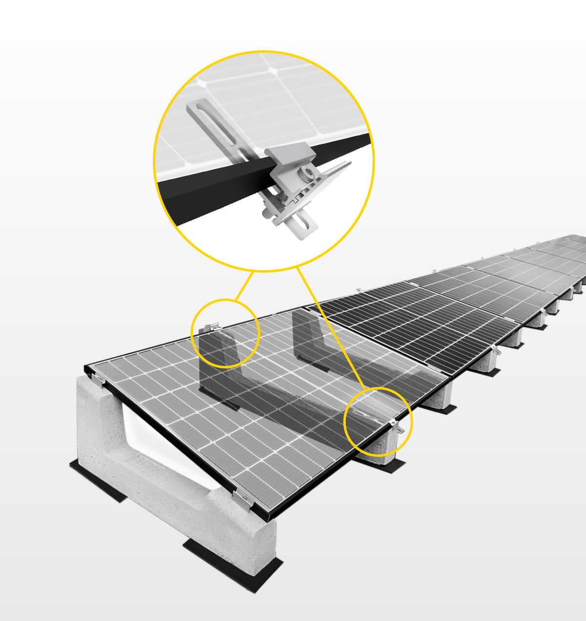 Commercial solar racking - Sun Ballast