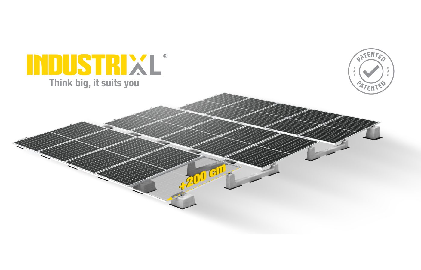 Ballasts for large PV systems on flat roofs - Sun Ballast